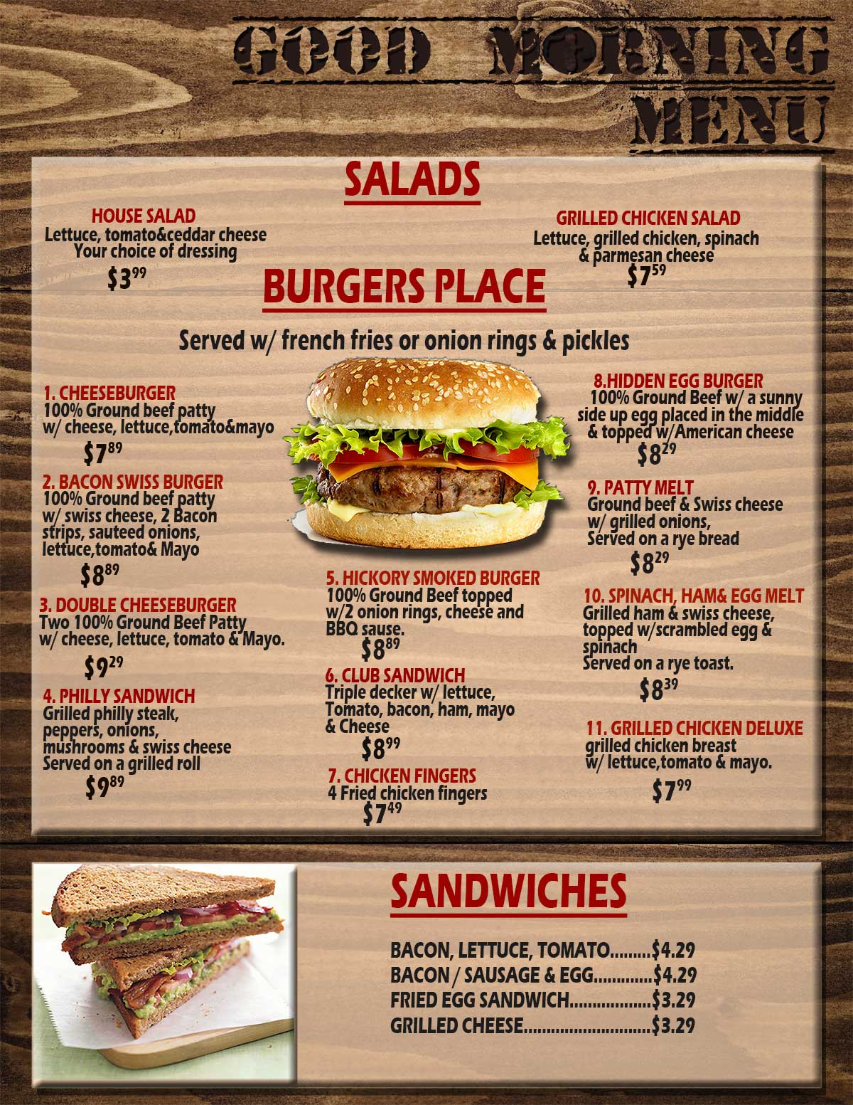 Our Menu – NHOP